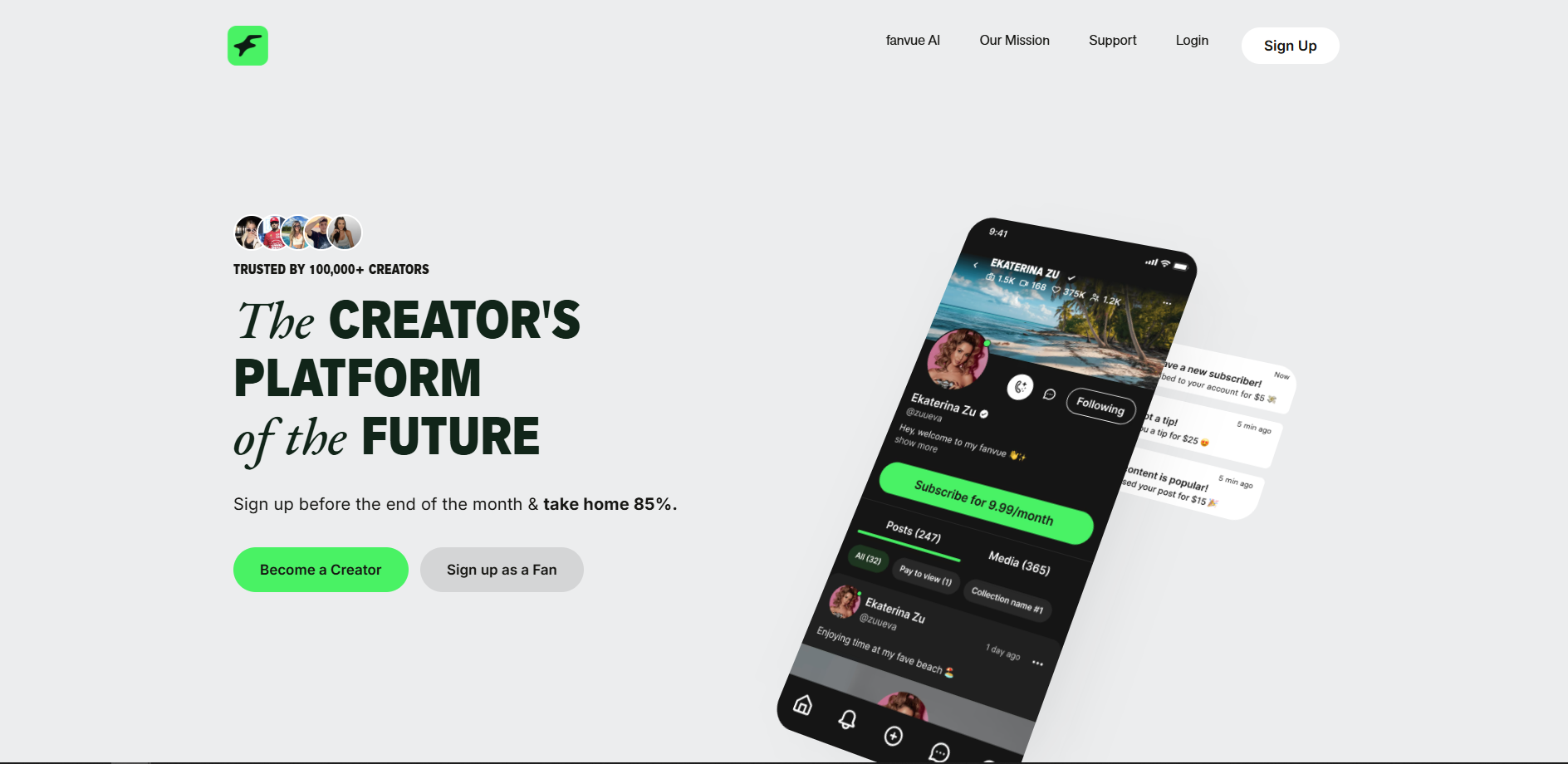 Fanvue Review 2025 | OnlyNews