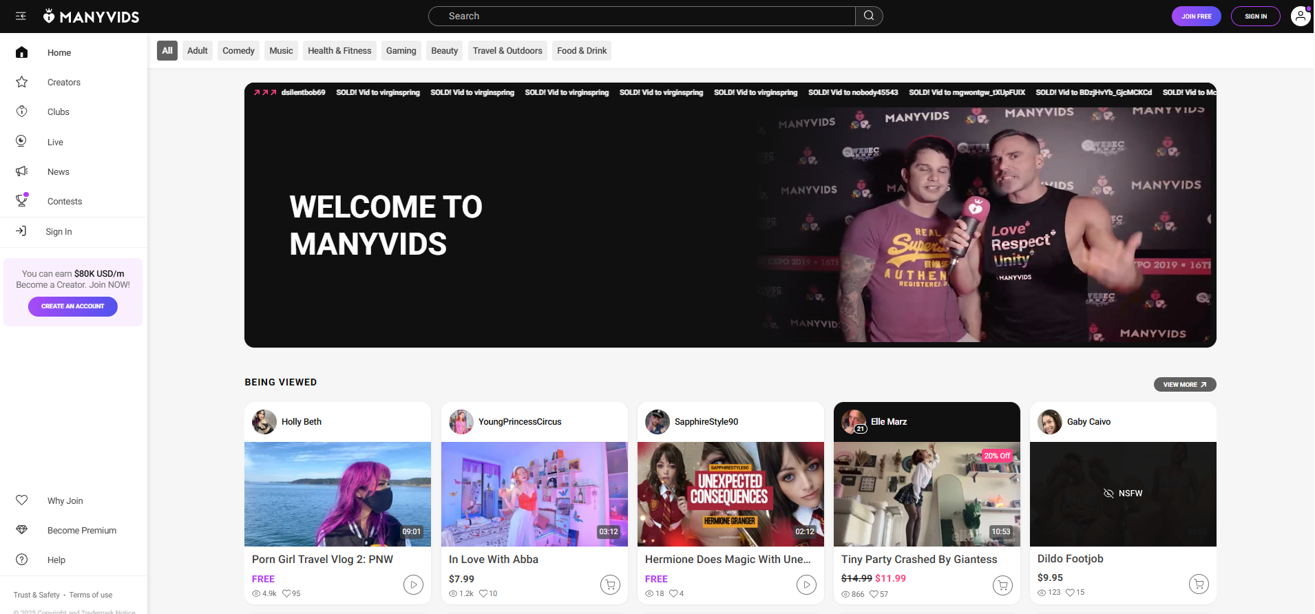 ManyVids Review 2025 | OnlyNews